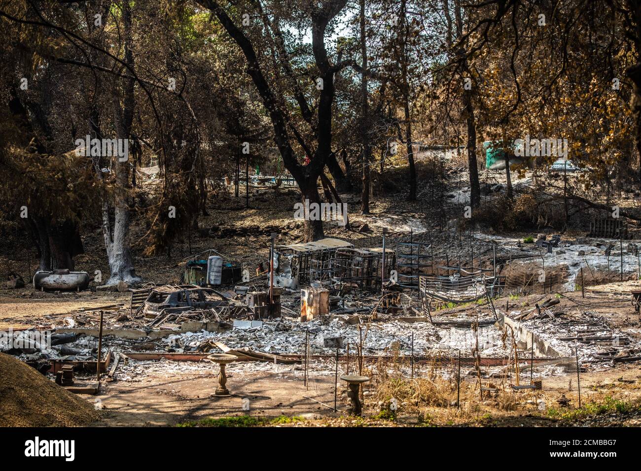 Bonny Doon, California, USA. 16th Sep, 2020. A general view of property ...