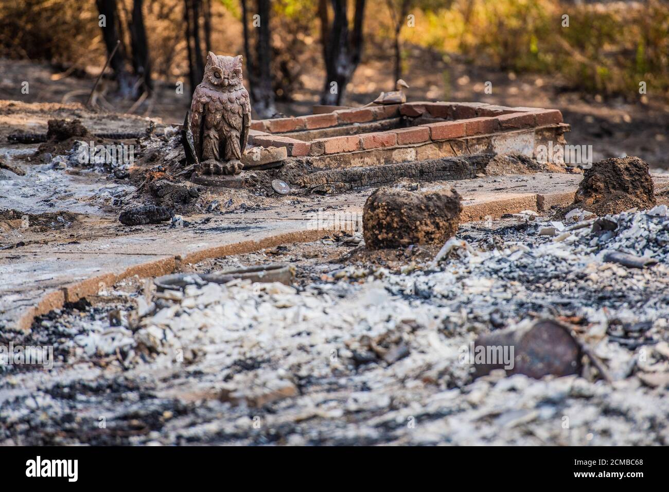 Bonny Doon, California, USA. 16th Sep, 2020. A general view of property ...