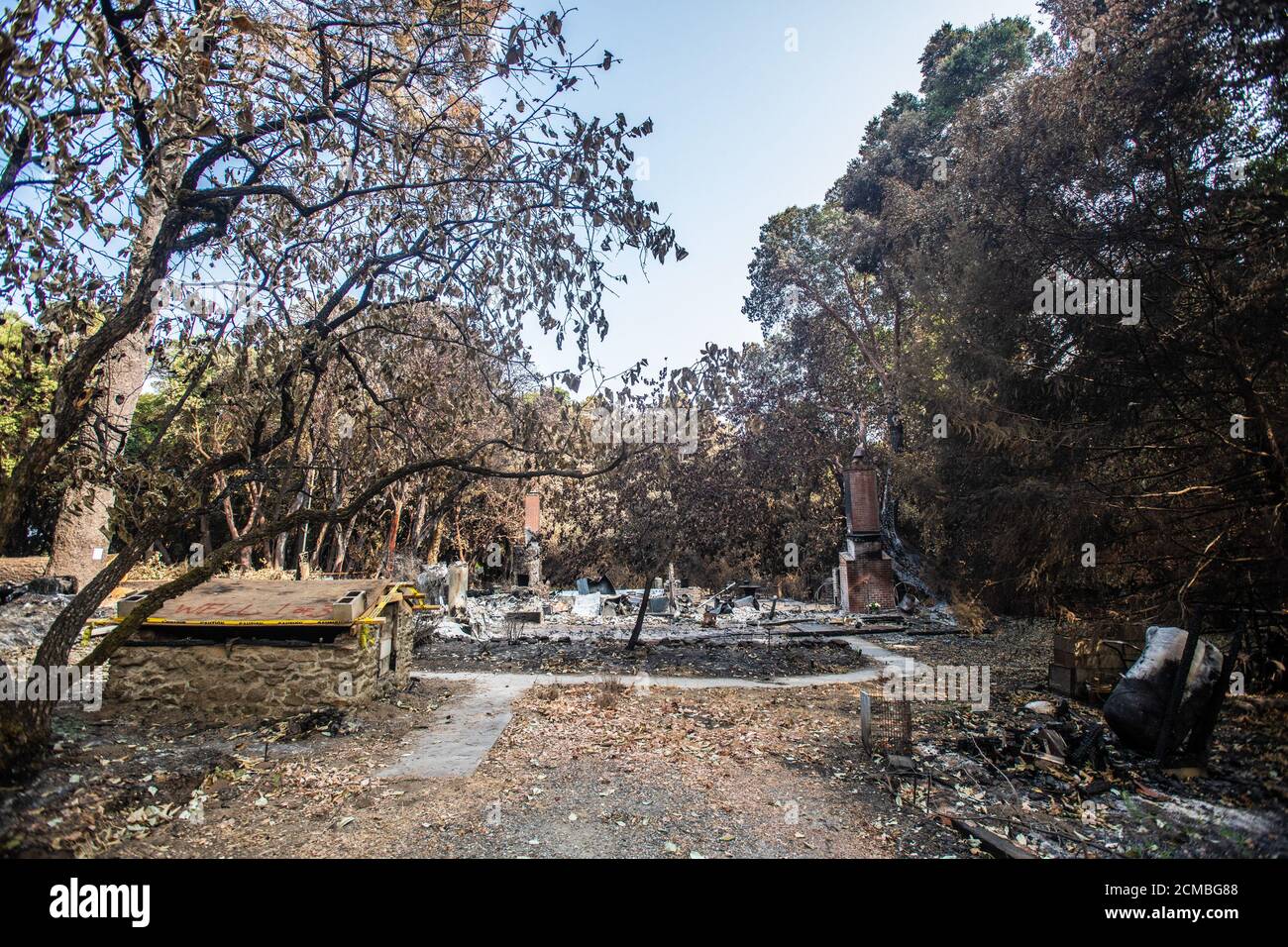 BONNY DOON, CALIFORNIA - SEPTEMBER 16: A general view of property ...