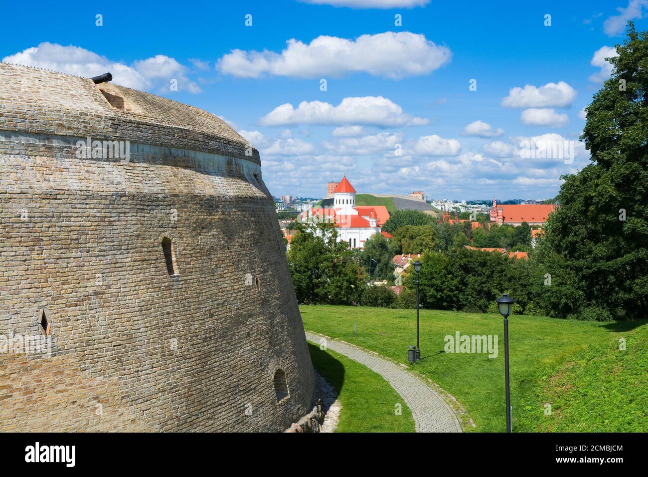 The Artillery Bastion of Vilnius Defensive Wall, Lithuania Stock Photo ...