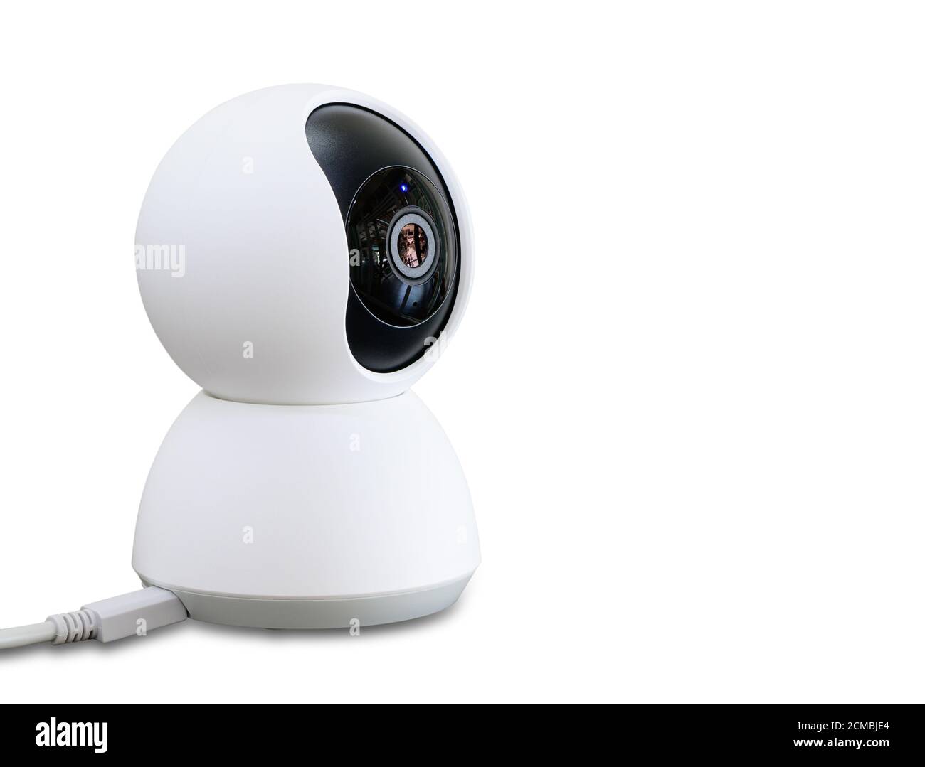 CCTV IP wireless security camera on white background Stock Photo - Alamy