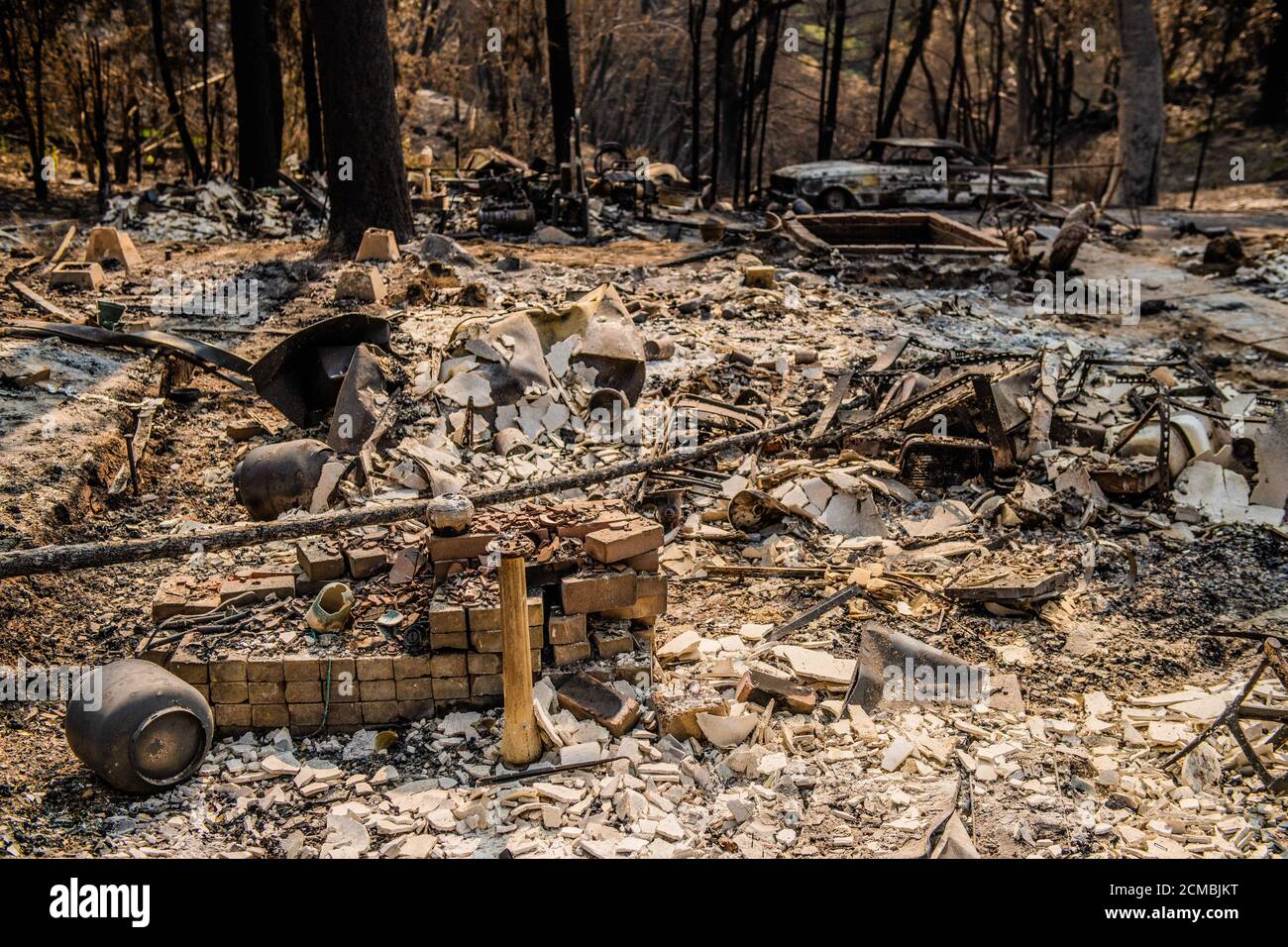 Bonny Doon, California, USA. 16th Sep, 2020. A general view of property ...