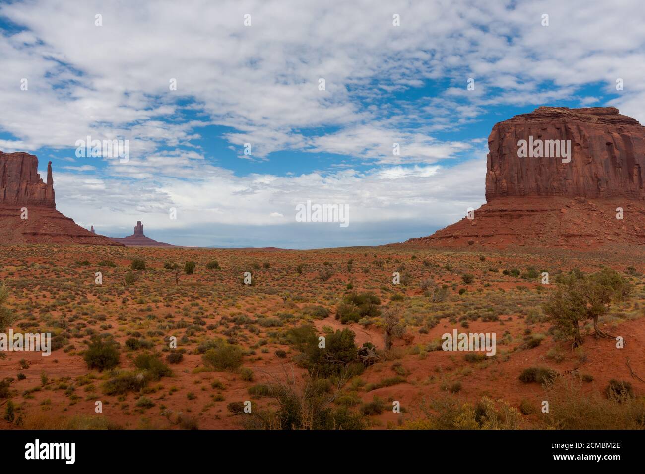 Monument Valley imposing rock structures of geological rock outcrops in ...