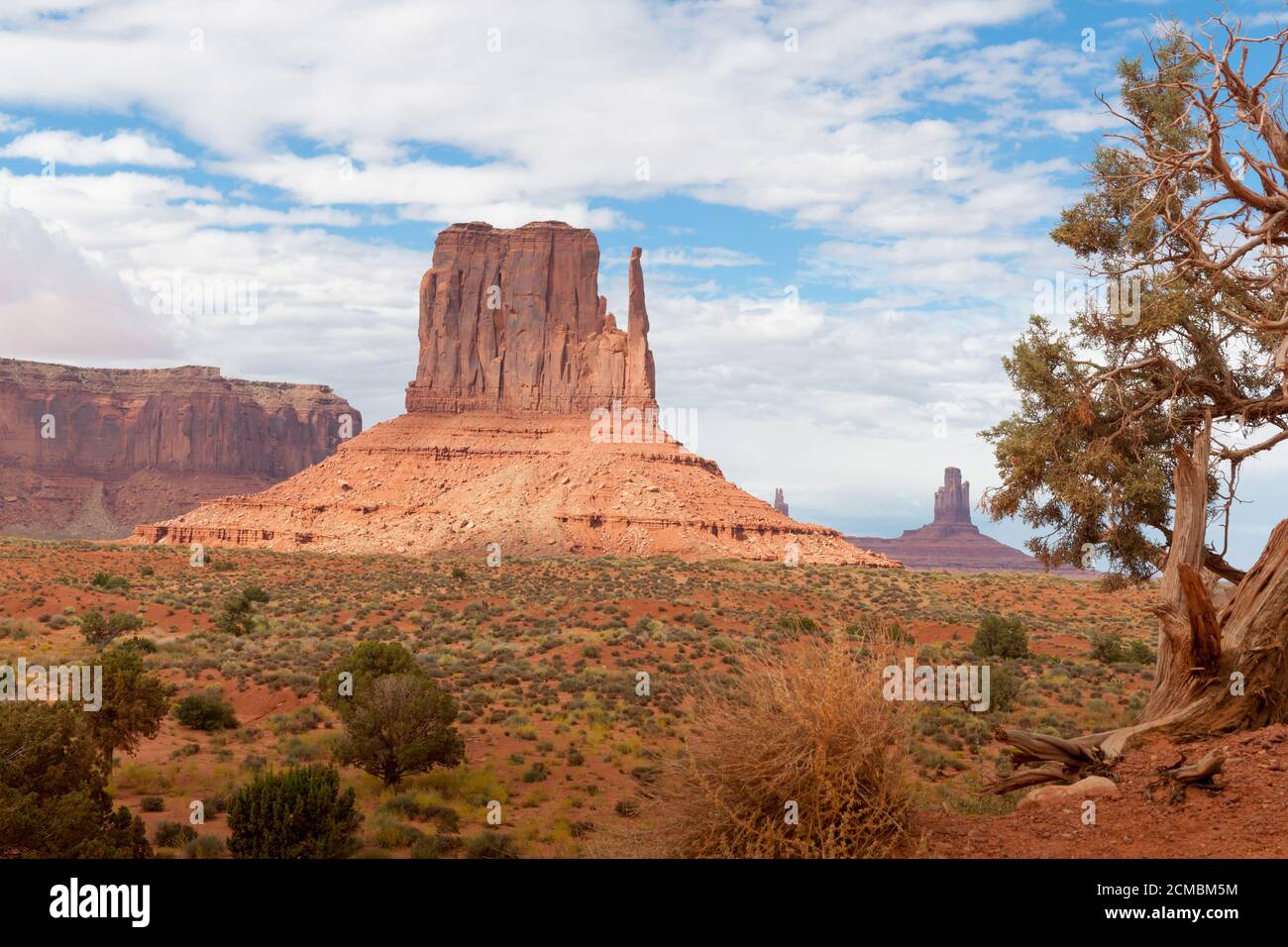 Monument Valley imposing structures of geological rock outcrops in in ...