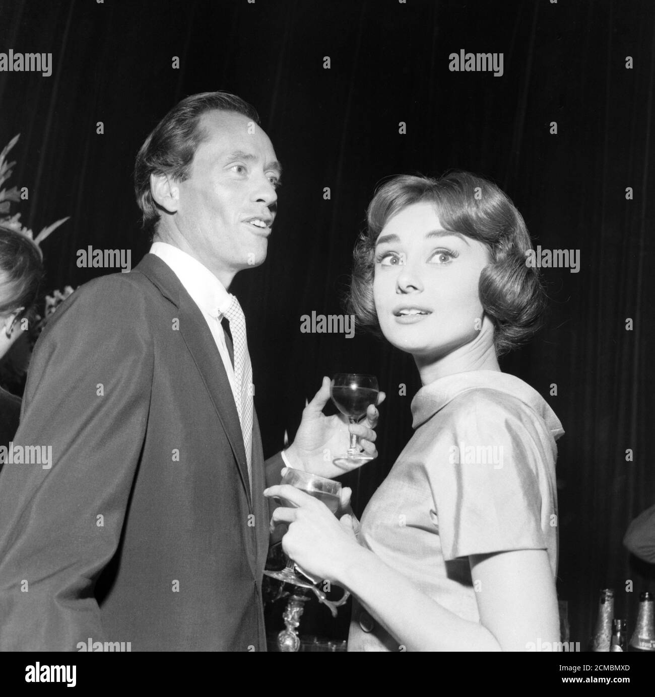 Mel ferrer and audrey hepburn hi-res stock photography and images - Alamy