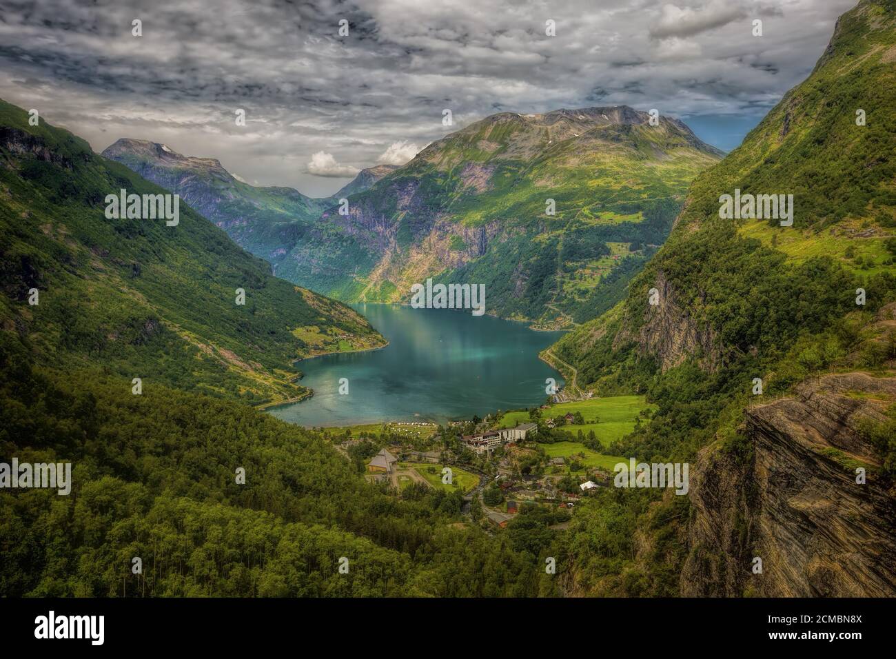 View of Geiranger Stock Photo - Alamy