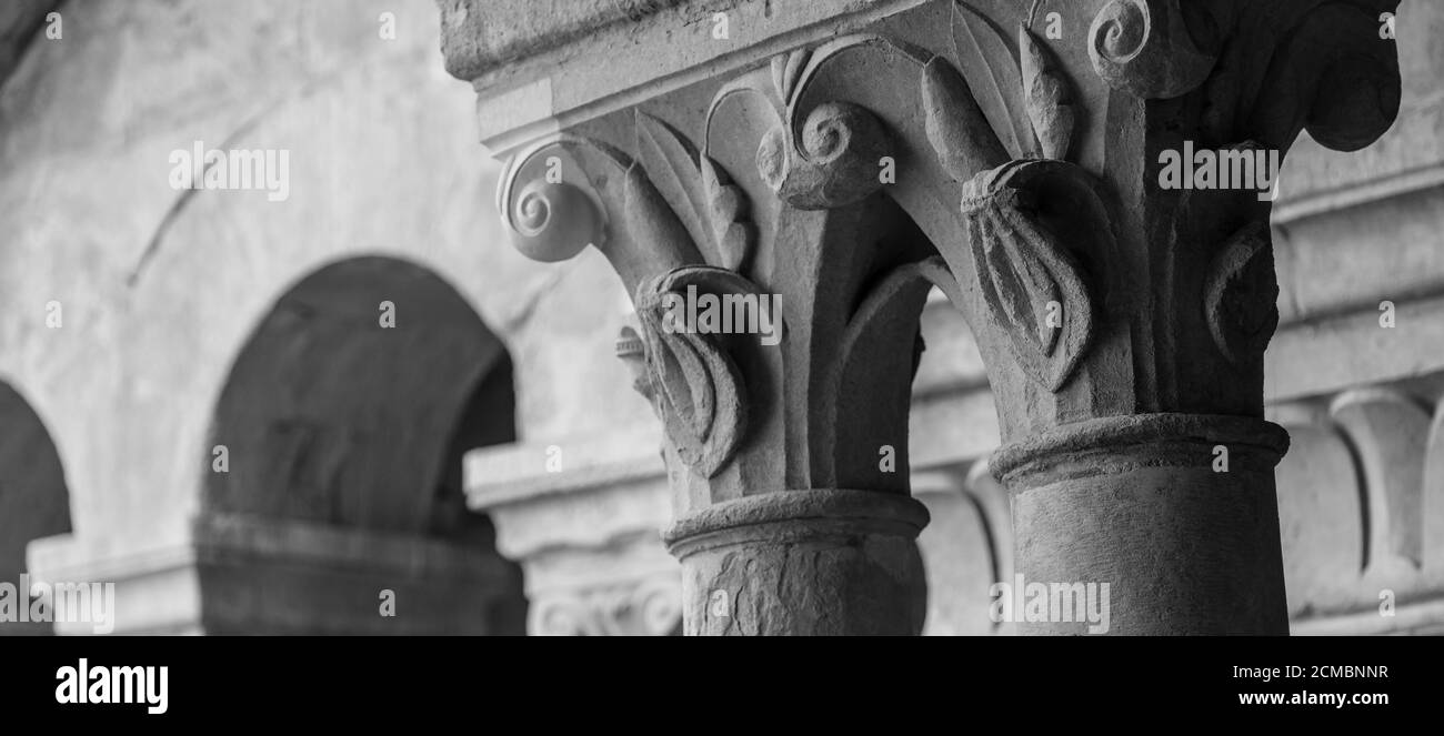 Old abbey galley hi-res stock photography and images - Alamy