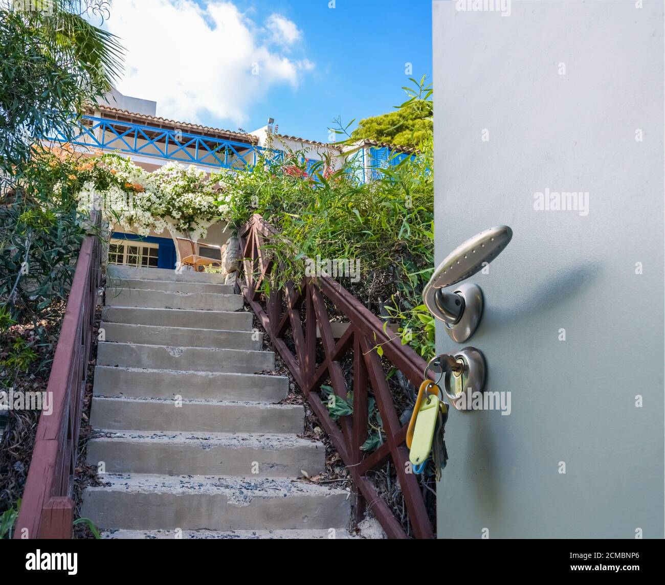 open door ladder Stock Photo - Alamy