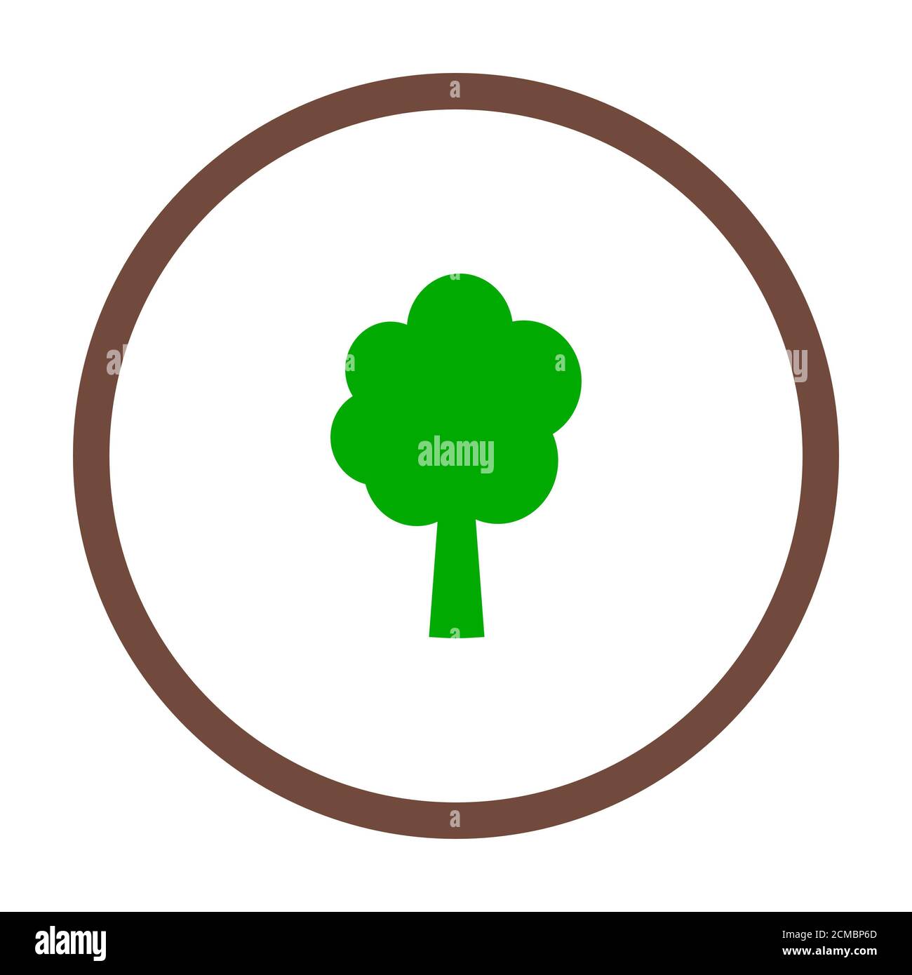 Tree and circle Stock Photo - Alamy