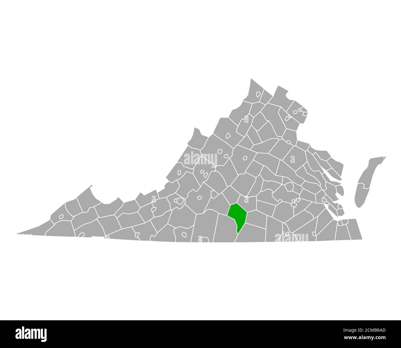Map of Charlotte in Virginia Stock Photo - Alamy