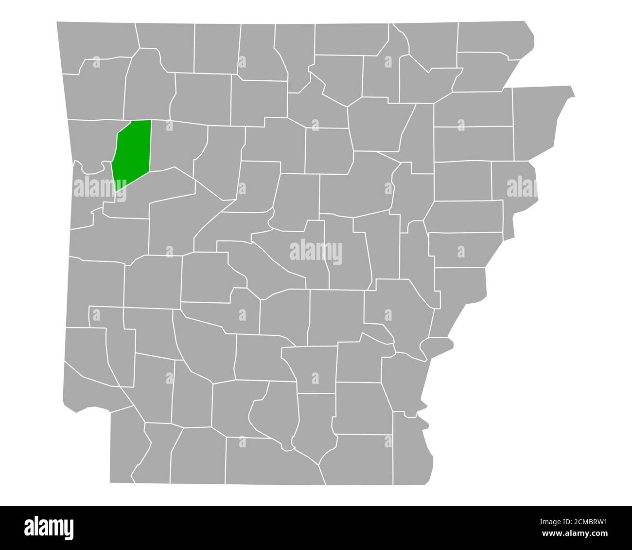 Map of Franklin in Arkansas Stock Photo - Alamy