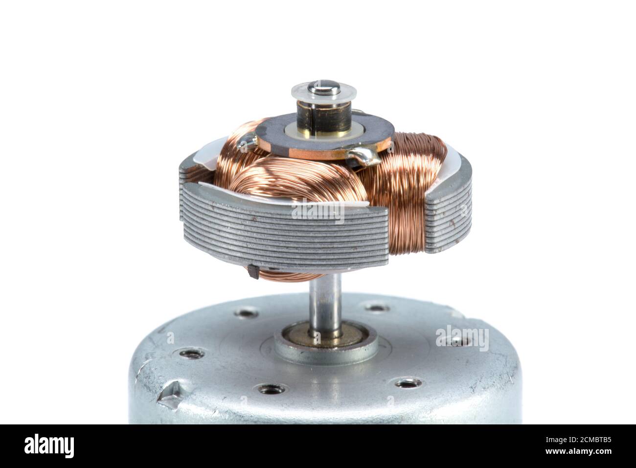 The electric motor isolated on a white background Stock Photo - Alamy