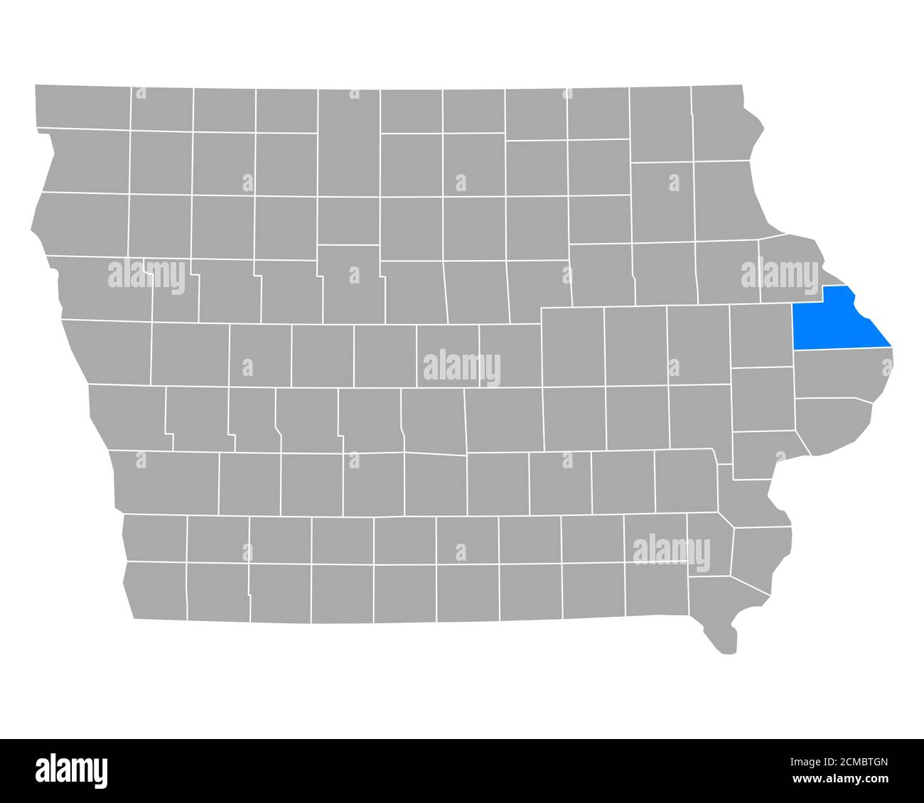 Map of Jackson in Iowa Stock Photo - Alamy