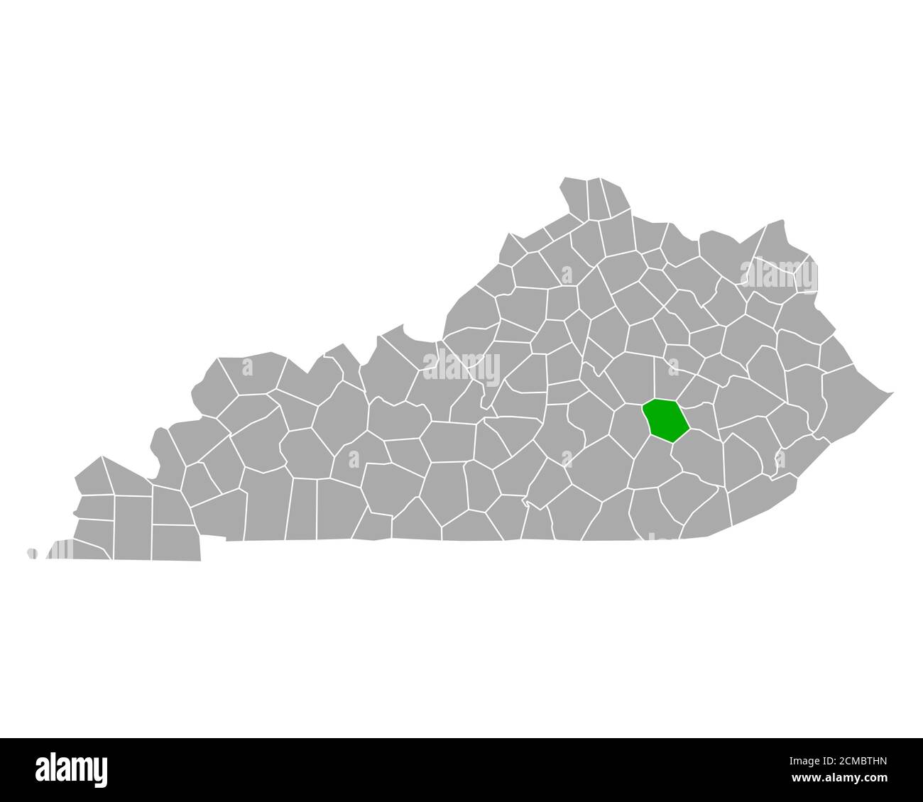 Map of Jackson in Kentucky Stock Photo - Alamy