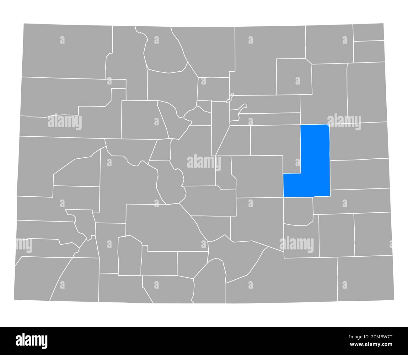 Map of Lincoln in Colorado Stock Photo - Alamy