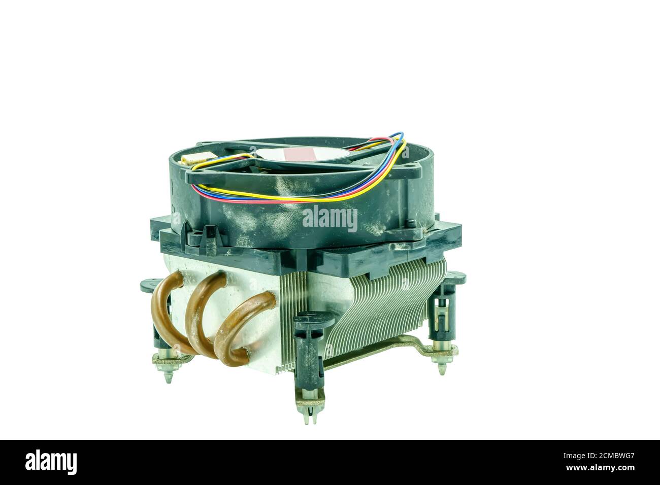 Old Fan for CPU isolated on a white background Stock Photo - Alamy