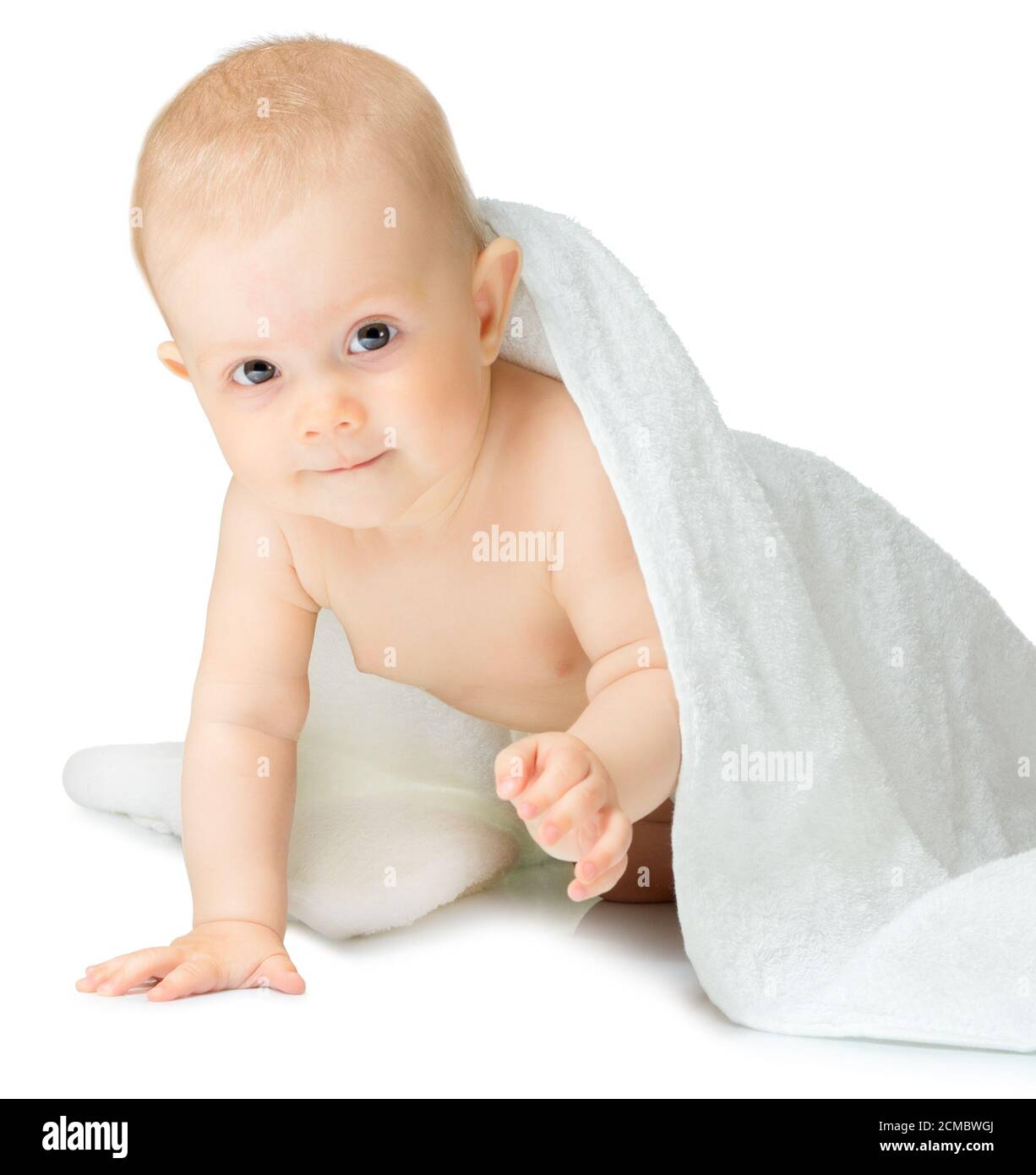 Little baby isolated on white Stock Photo - Alamy
