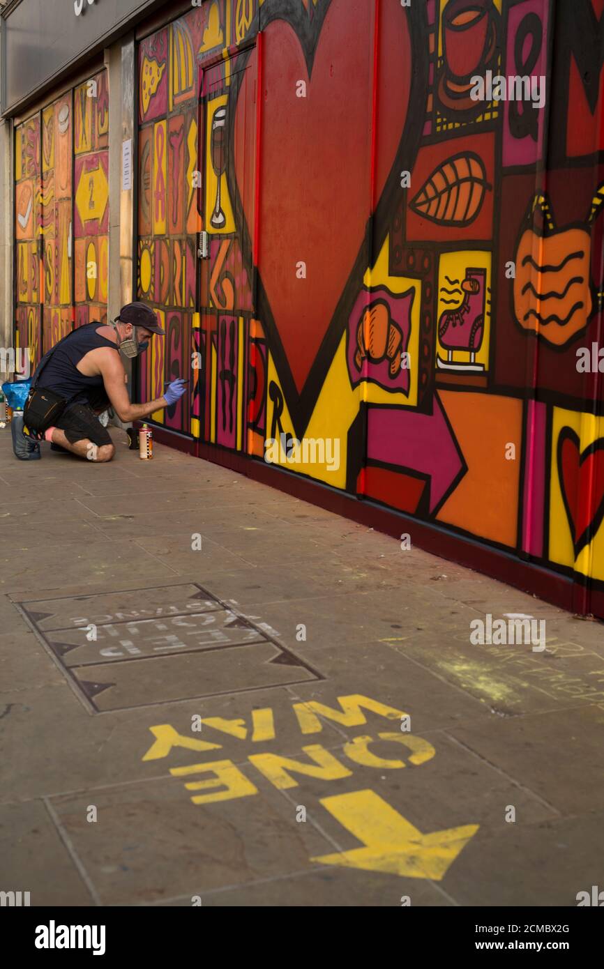 Oxford, United Kingdom. 16 Sep 2020. International Artist Luke Embden ...