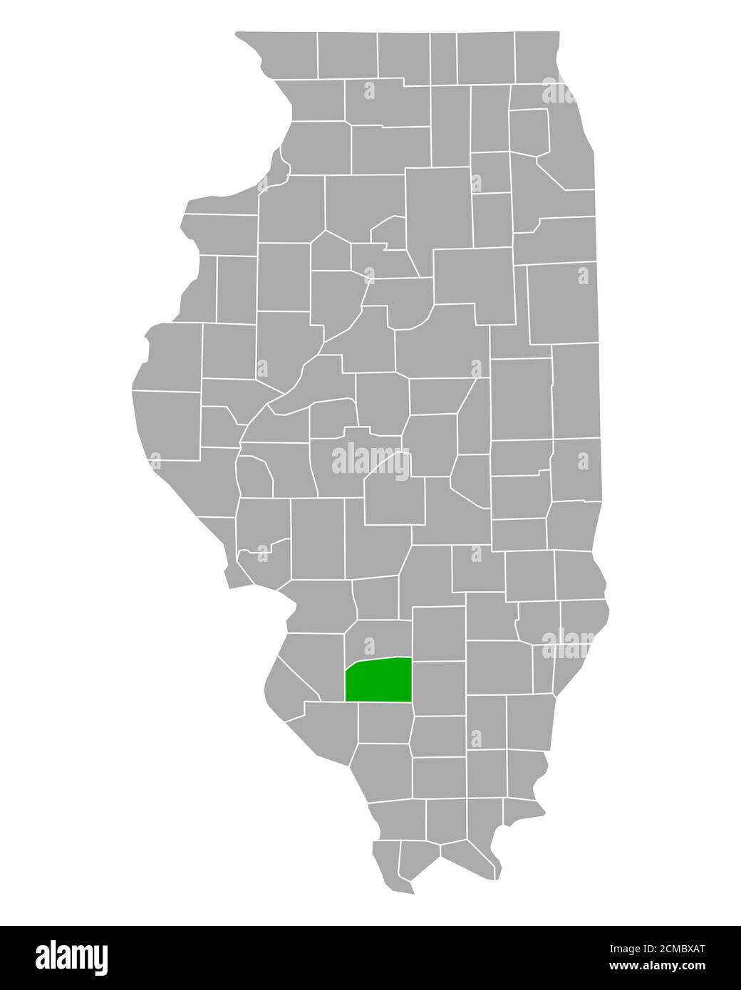 Map of Washington in Illinois Stock Photo - Alamy