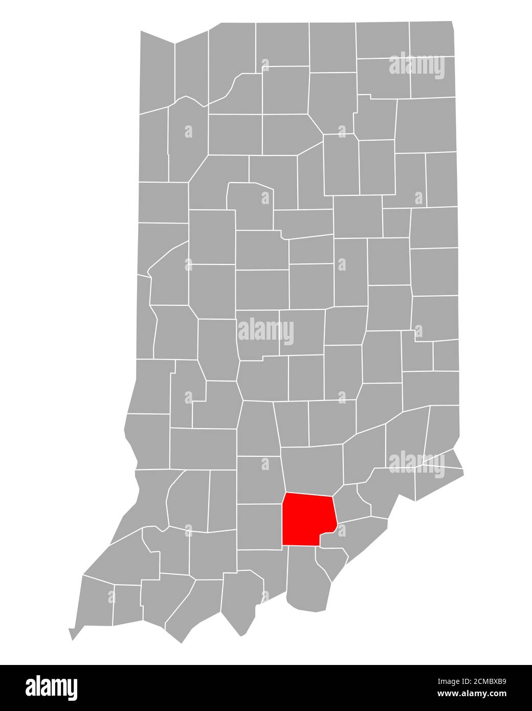 Map of Washington in Indiana Stock Photo - Alamy