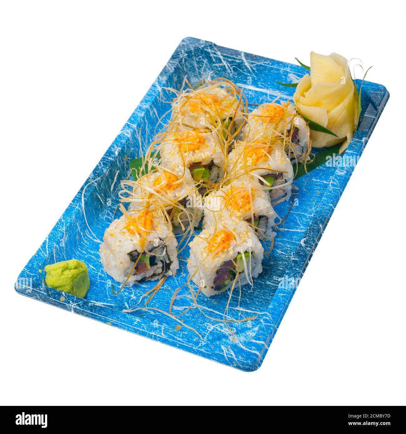 take away sushi express on plastic tray Stock Photo - Alamy