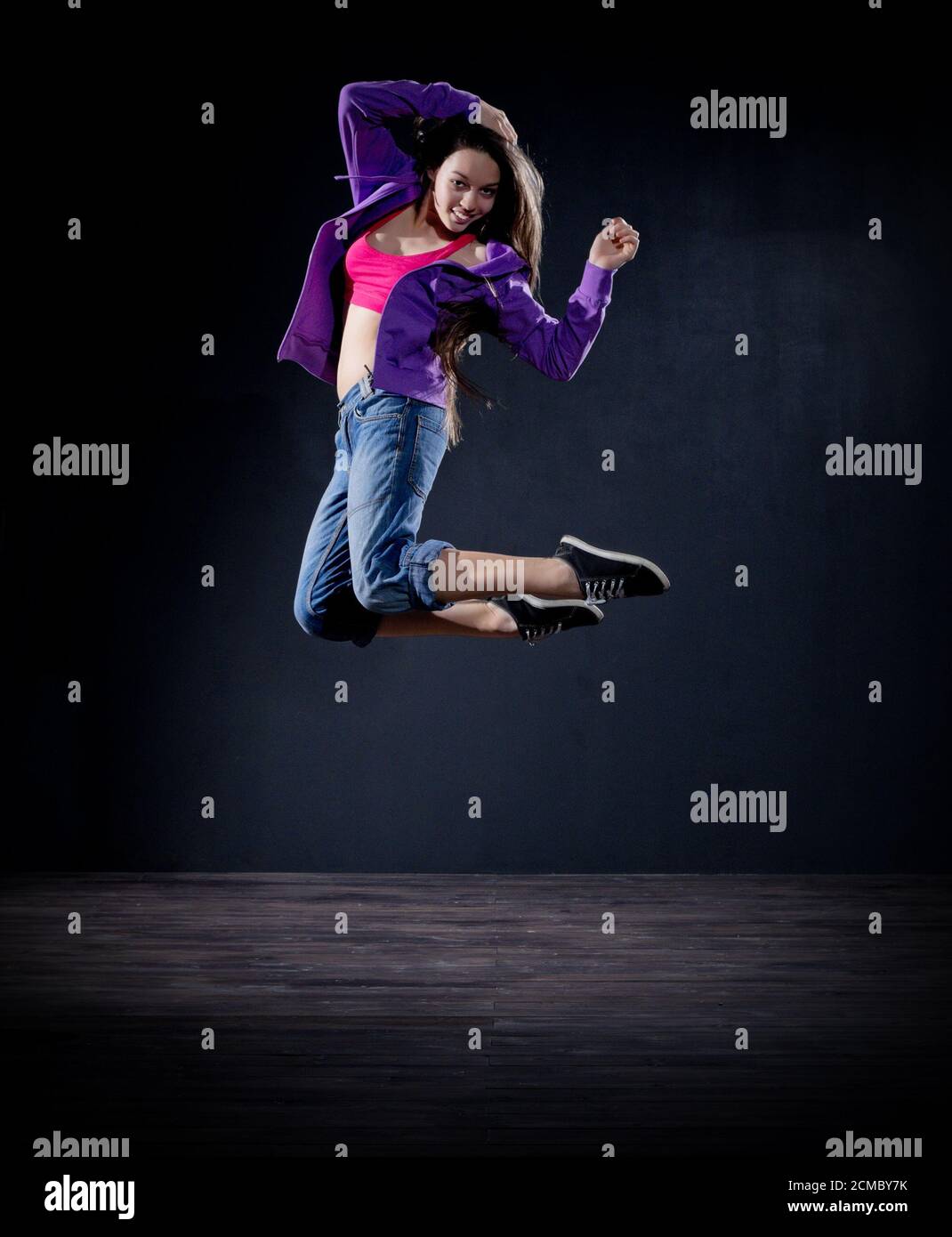 Modern dancer girl (normal version Stock Photo - Alamy