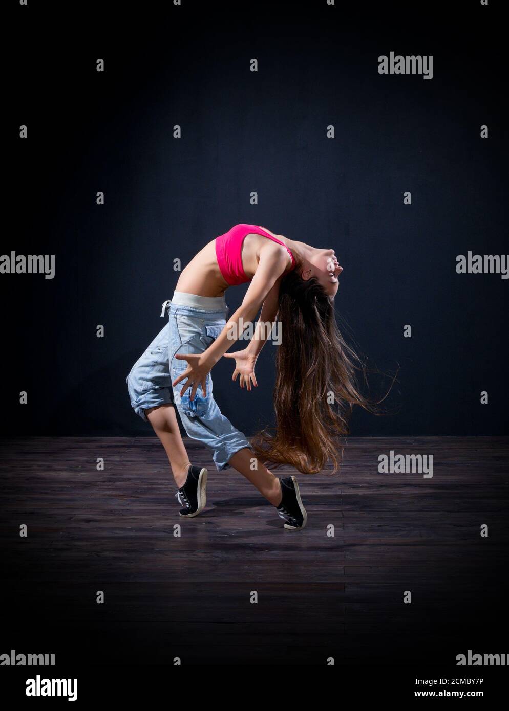 Modern dancer girl (normal version Stock Photo - Alamy