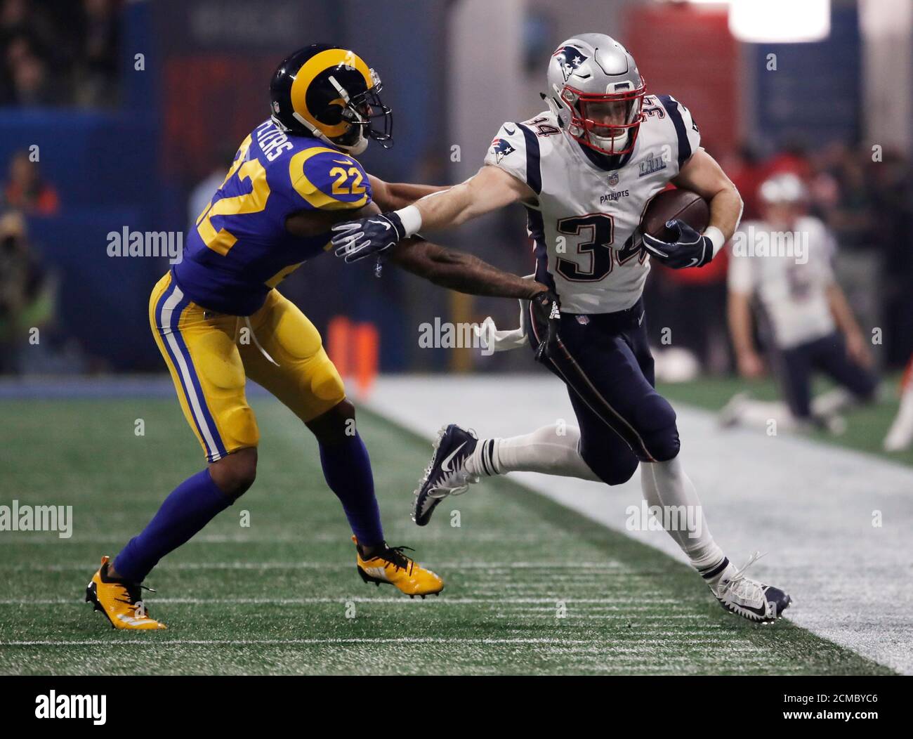 Rex burkhead super bowl hi-res stock photography and images - Alamy