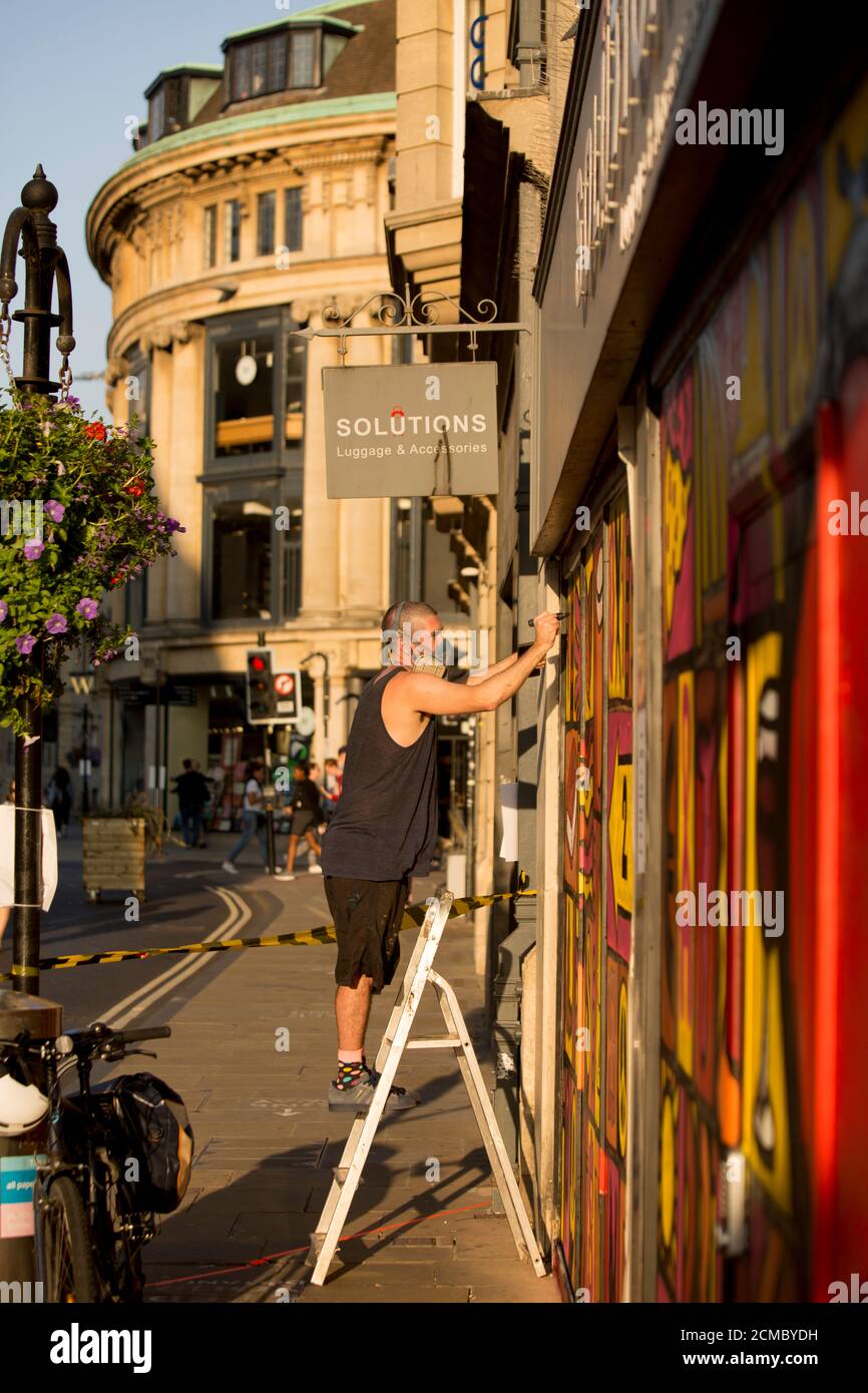 Oxford, United Kingdom. 16 Sep 2020. International Artist Luke Embden ...
