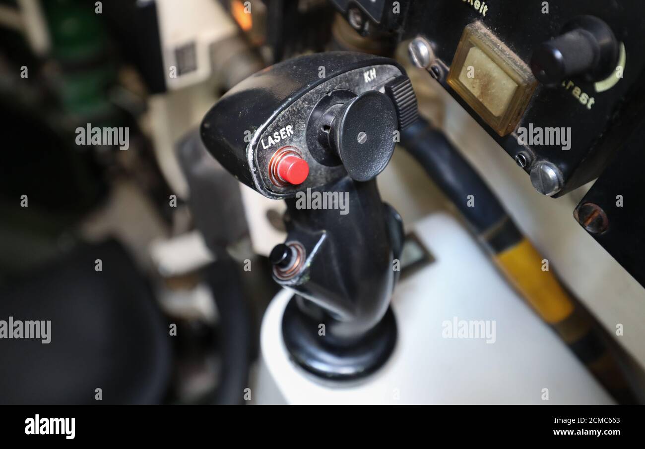 16 September 2020, North Rhine-Westphalia, Paderborn: A joystick with a ...