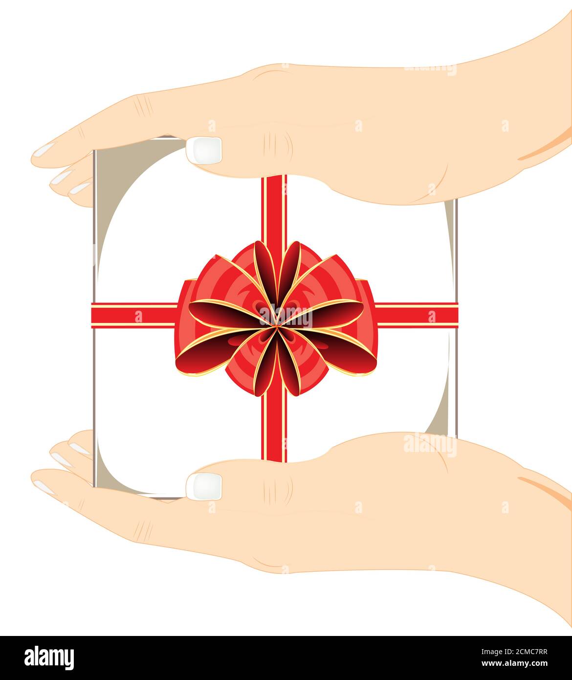 Gift in hand Stock Photo - Alamy