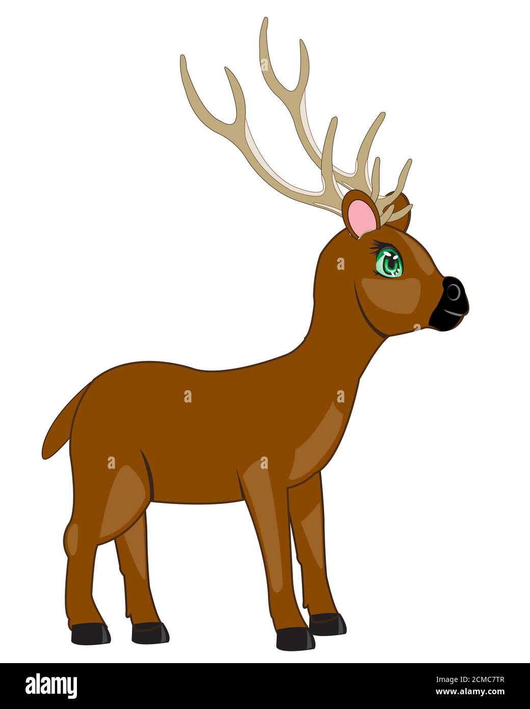 Deer cartoon hi-res stock photography and images - Alamy