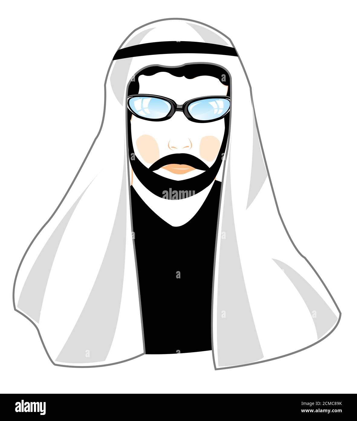 Cartoon arab man in Cut Out Stock Images & Pictures - Alamy
