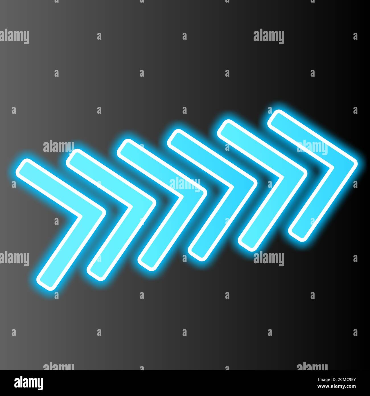 Glowing arrow in black color hi-res stock photography and images - Alamy