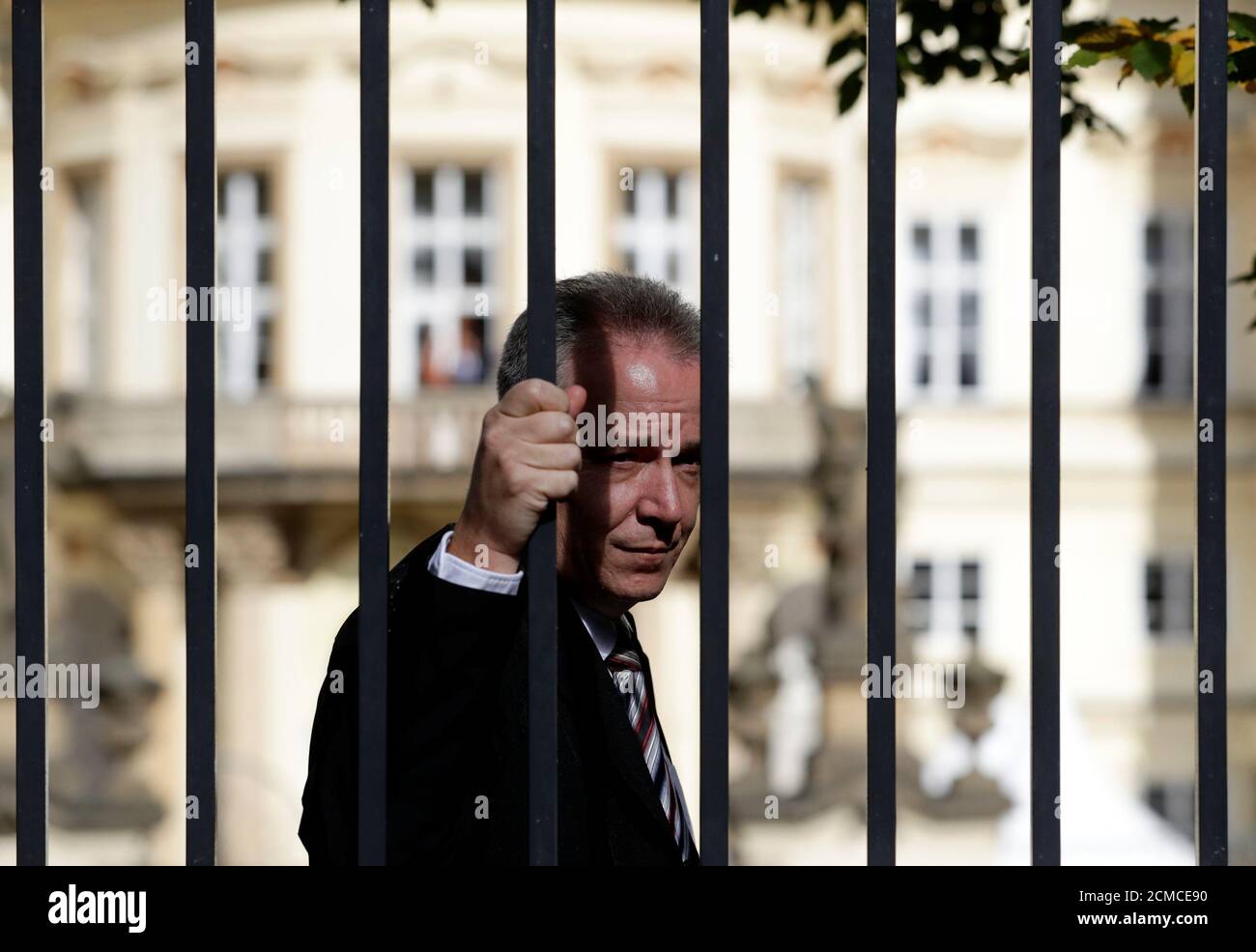 German embassy prague fence hi-res stock photography and images - Alamy