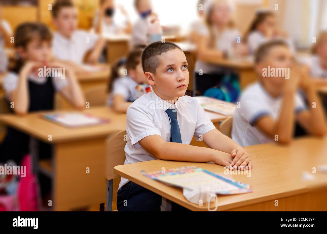 Happy Kids Taking A Test