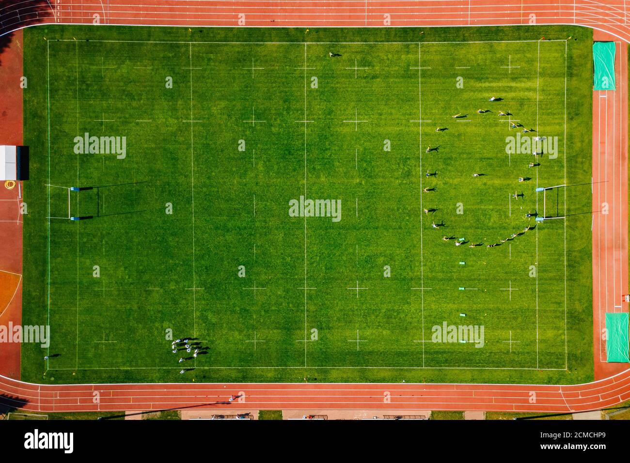 rugby stadium shots from the air Stock Photo - Alamy