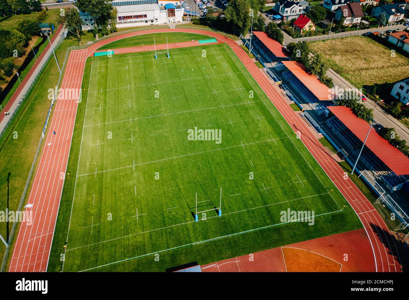 rugby stadium shots from the air Stock Photo - Alamy