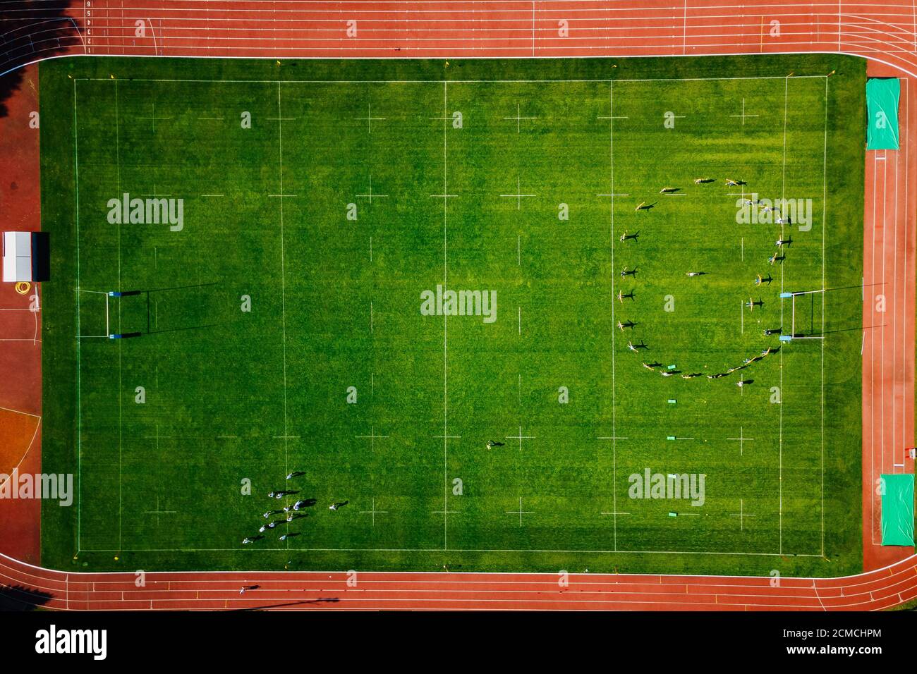rugby stadium shots from the air Stock Photo - Alamy