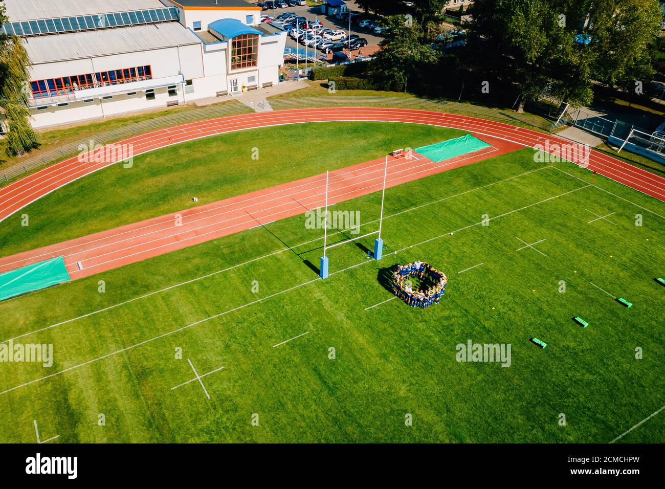 rugby stadium shots from the air Stock Photo - Alamy