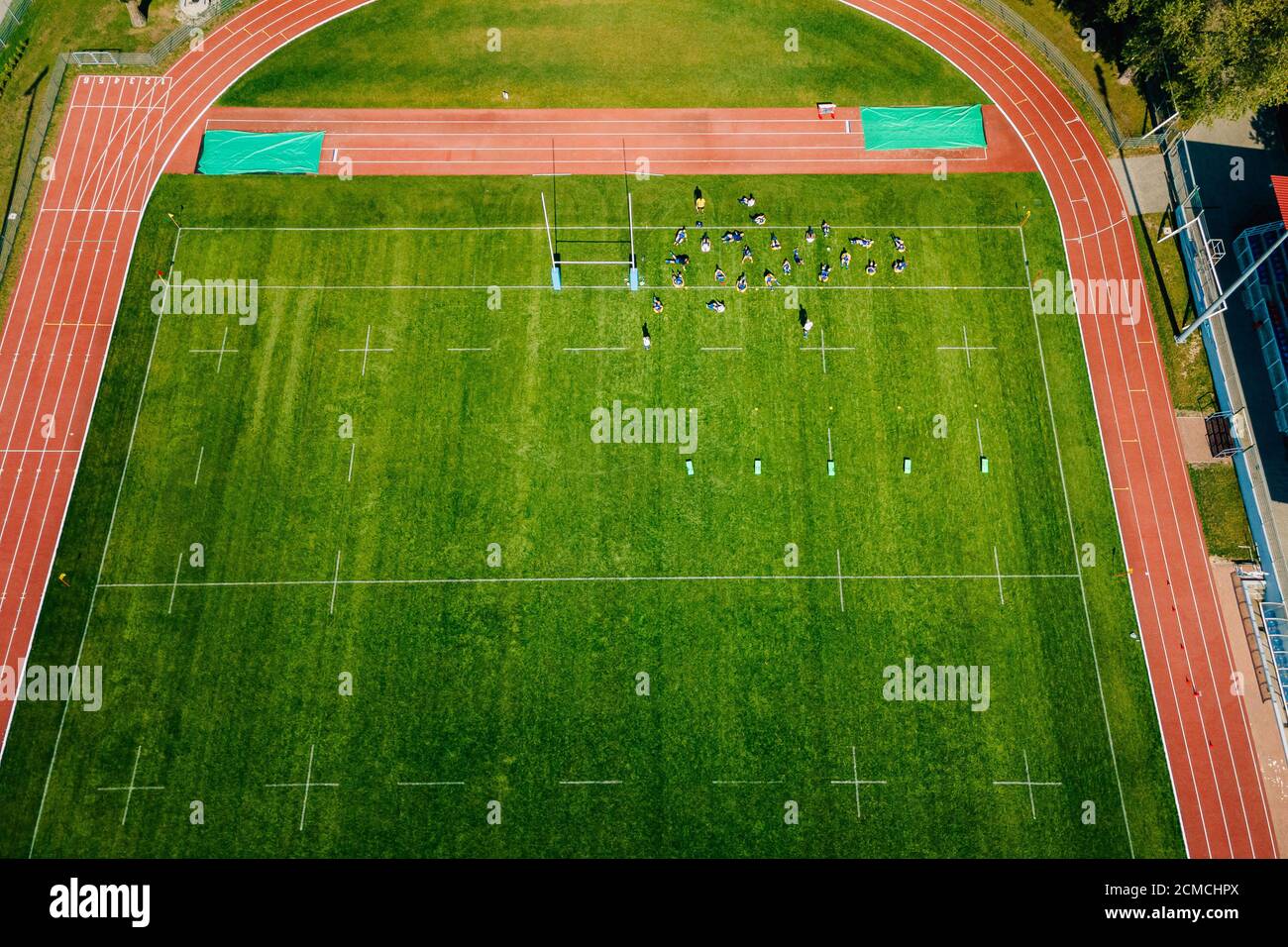 rugby stadium shots from the air Stock Photo - Alamy