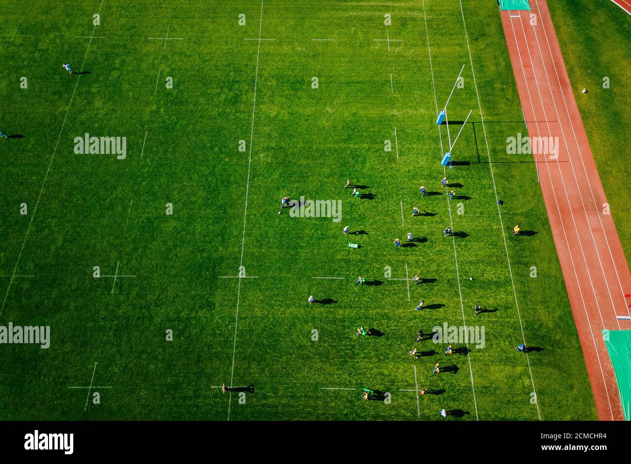 rugby stadium shots from the air Stock Photo - Alamy