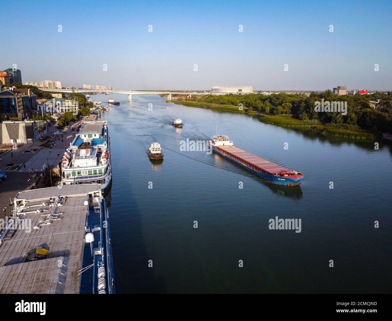 Rostov on don bridge on river don hi-res stock photography and images ...