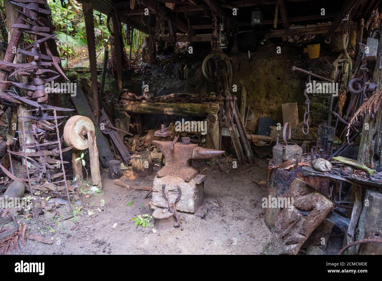 Blacksmiths Workshop, Mitchells Gully Gold Mine, Charleston, near ...