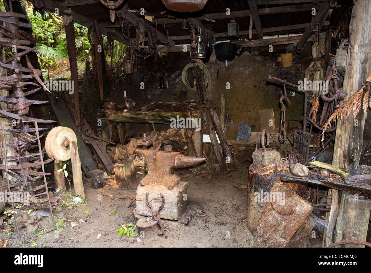 Blacksmiths Workshop, Mitchells Gully Gold Mine, Charleston, near ...