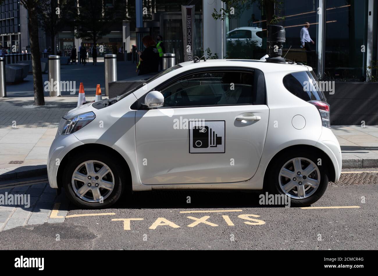 CCTV smart car parked in a taxi rank in London Stock Photo - Alamy