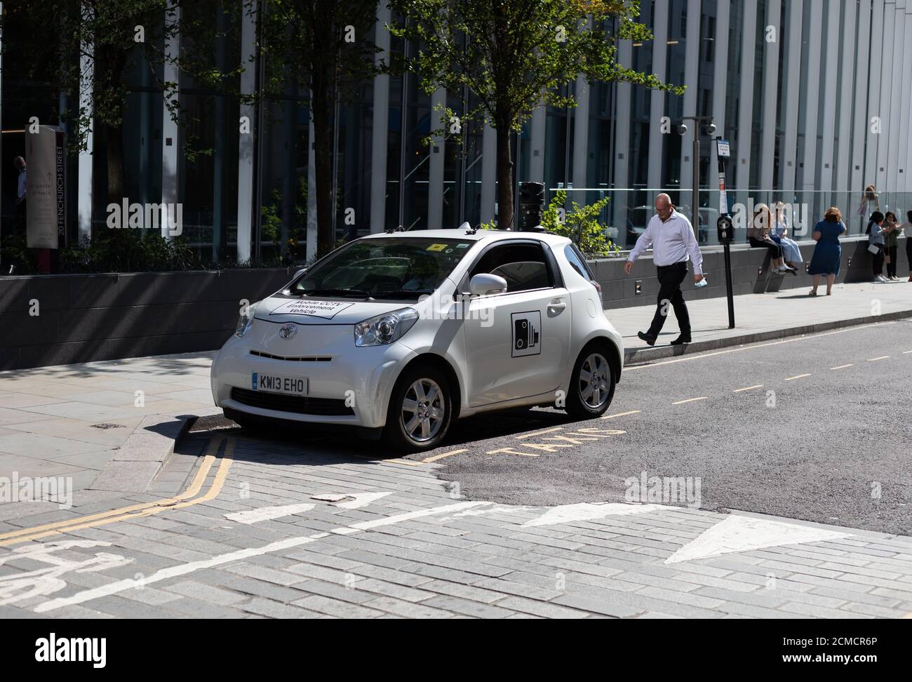 CCTV smart car parked in a taxi rank in London Stock Photo - Alamy