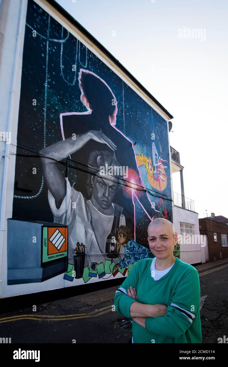 EDITORIAL USE ONLY London-based artist, Dawn Mellor unveils a mural ...