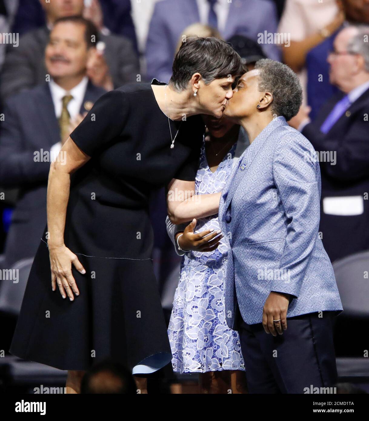 Lori lightfoot sworn hi-res stock photography and images - Alamy