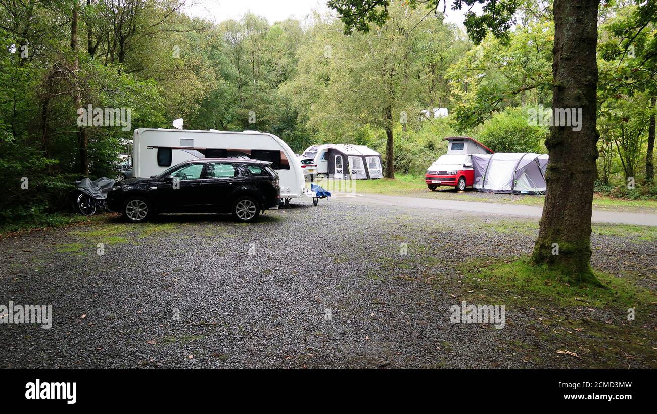 Coniston Park Coppice Caravan and Motorhome Club campsite Lake District ...